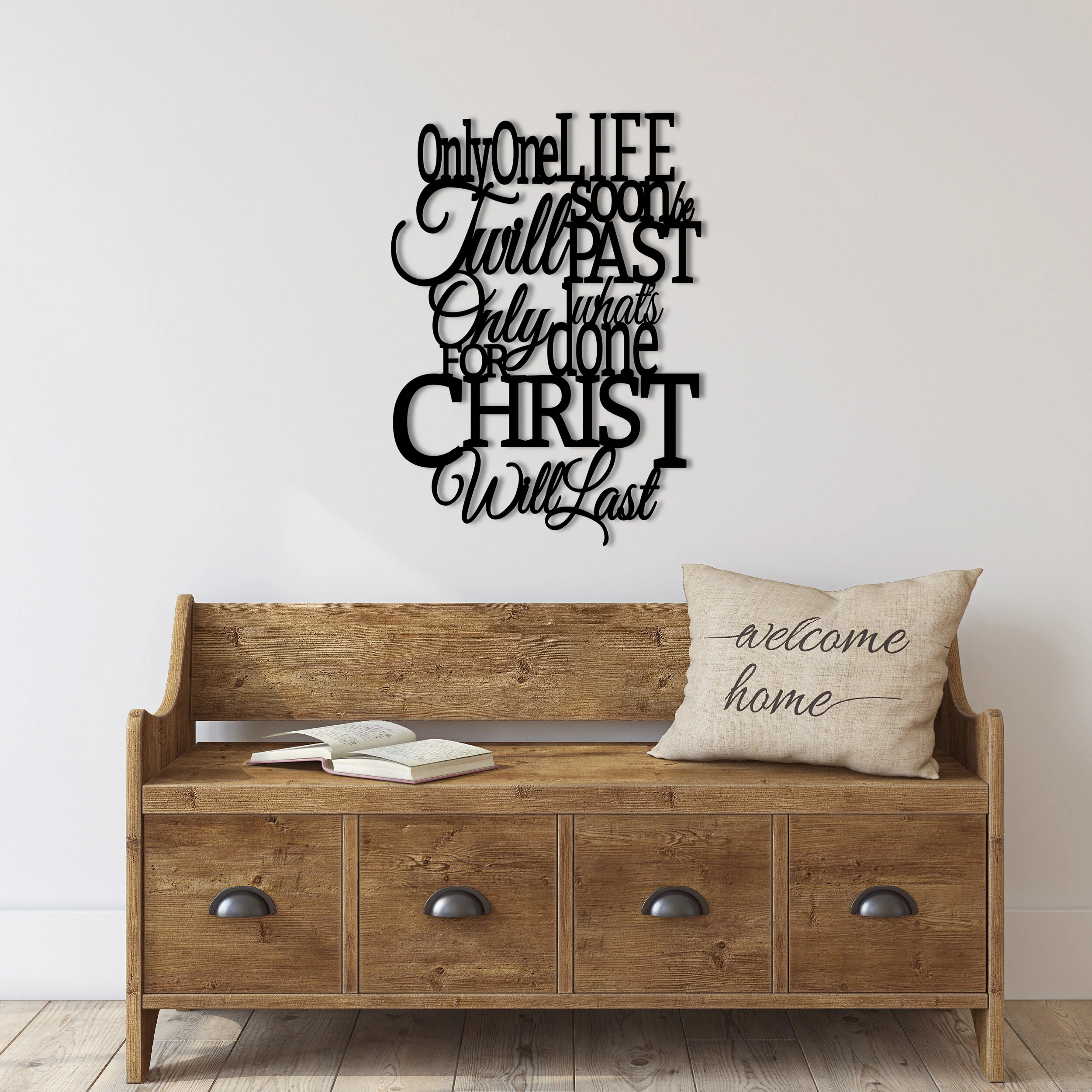 "Great is Thy Faithfulness" Heirloom Metal Word Art — Gen2Come Metals