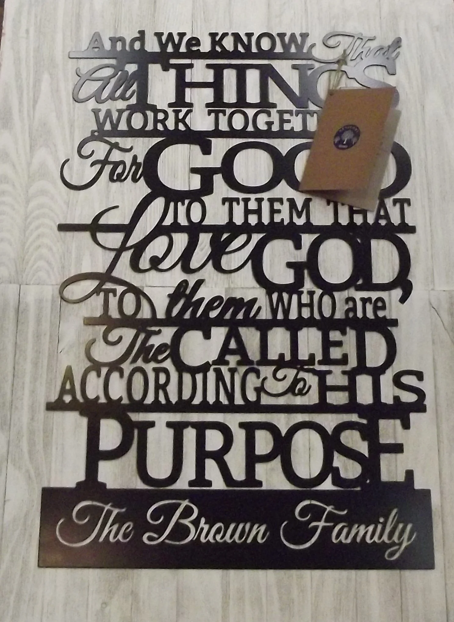 "Tell Me the Story" Heirloom Metal Sign — Gen2Come Metals