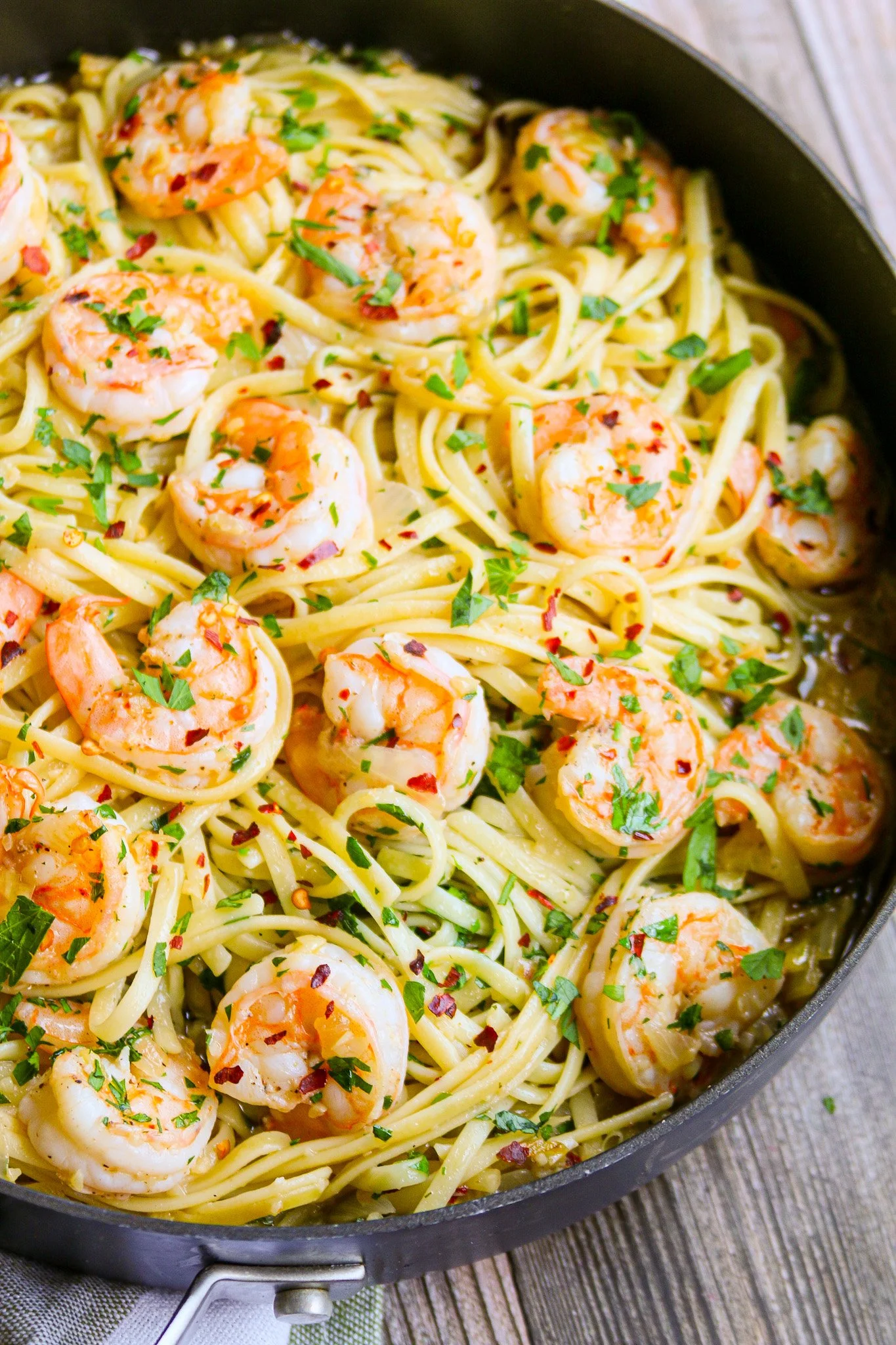 EASY Spicy Garlic Shrimp Pasta Recipe — Be Greedy Eats | Where Food Meets Comfort