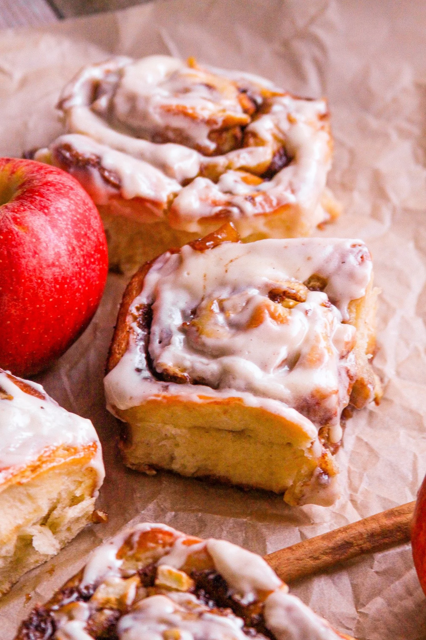 EASY Apple Cinnamon Rolls Recipe — Be Greedy Eats | Where Food Meets ...