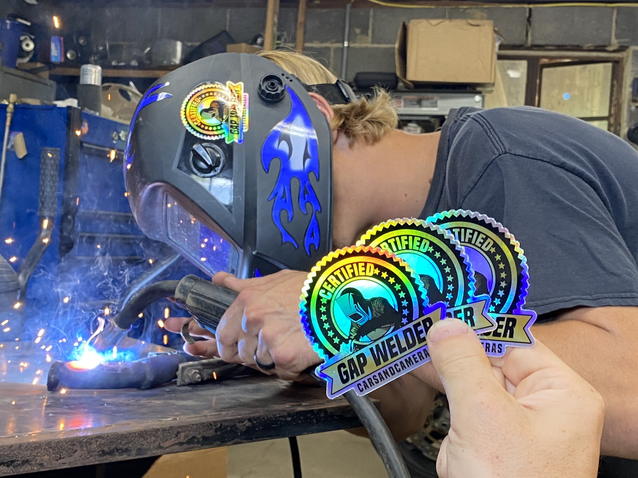 Welding Helmet Stickers