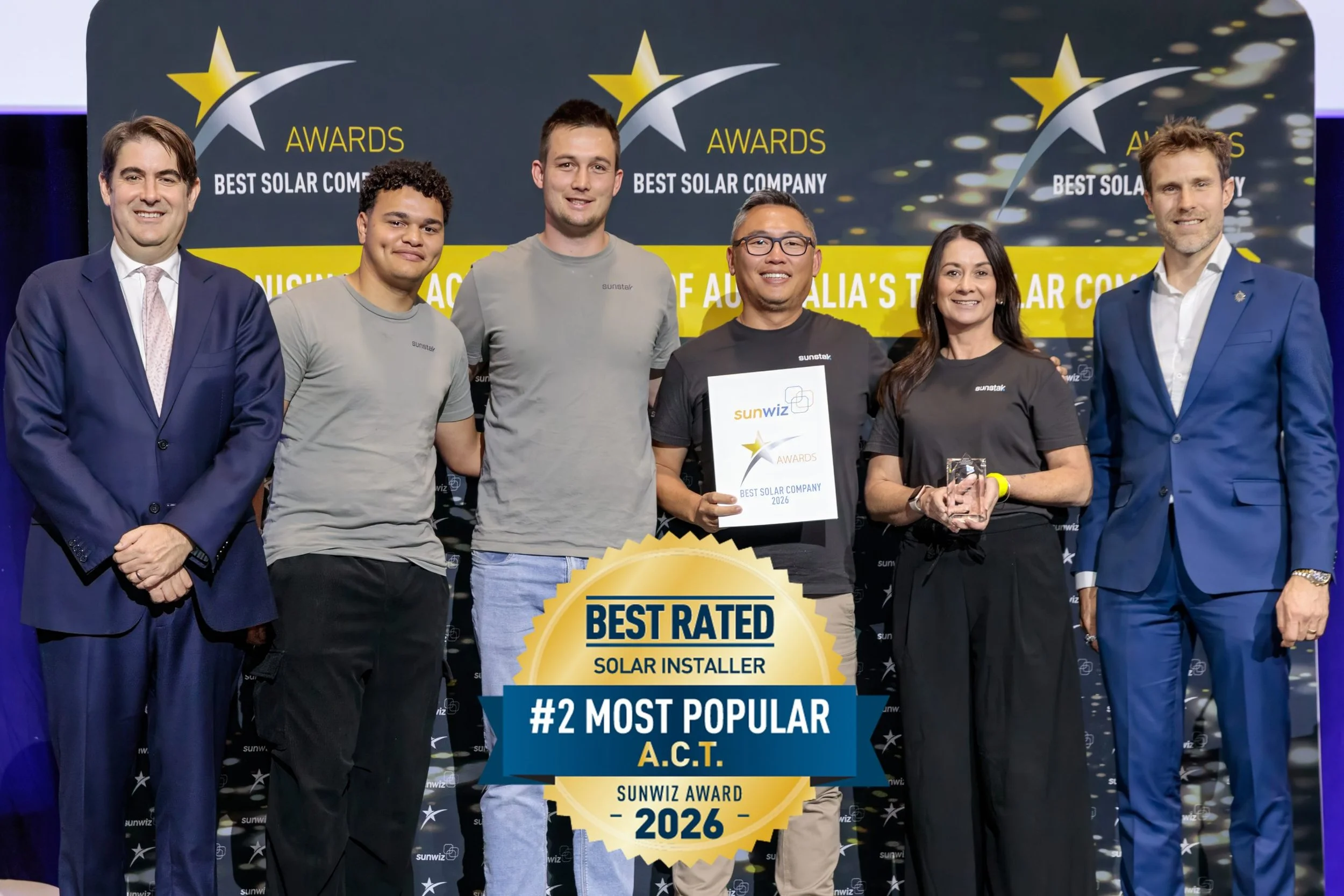 SunStak recognised as ACT’s #2 Most Popular Solar Installer in the 2026 ...