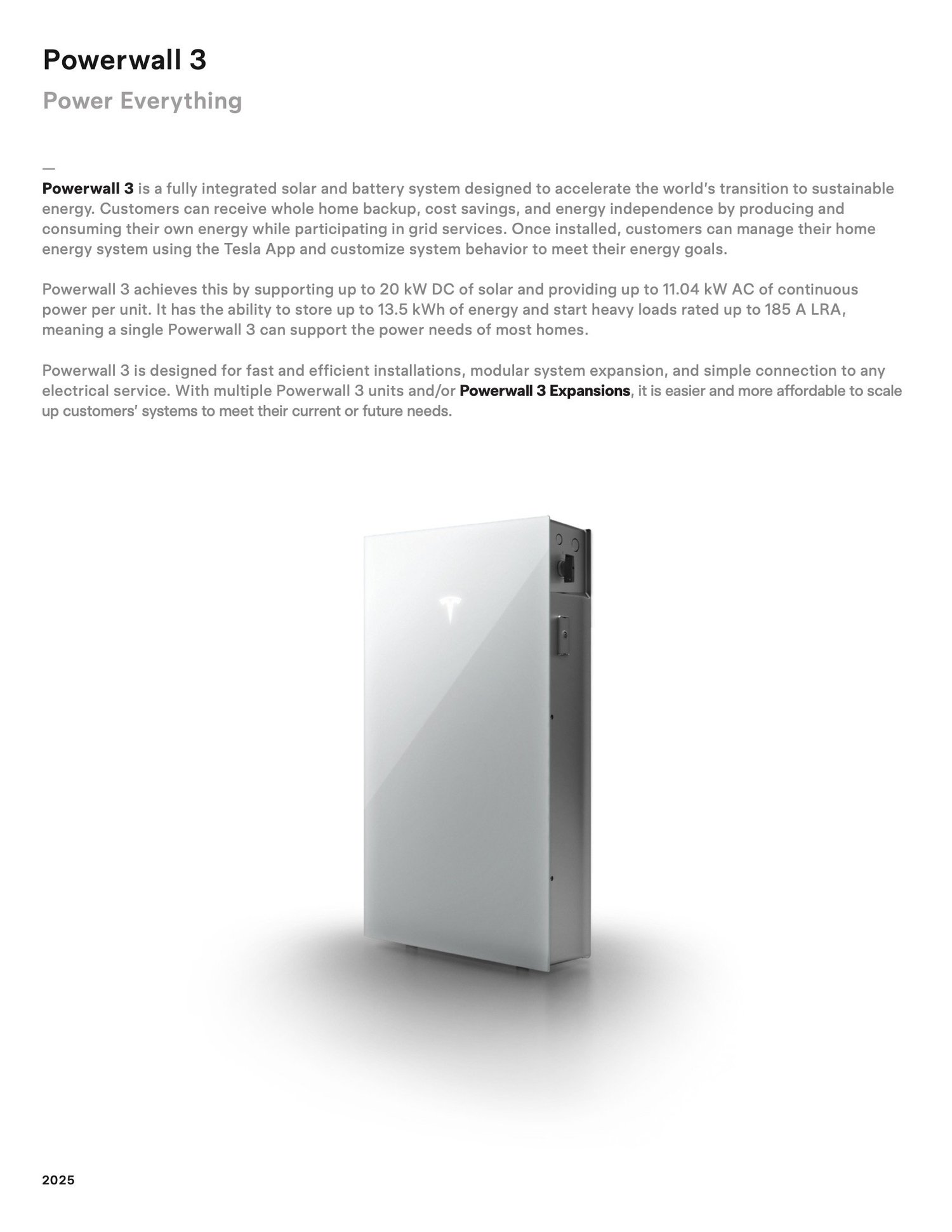 Tesla Powerwall 3 Expansion | Boost Your Battery Storage — SunStak ...