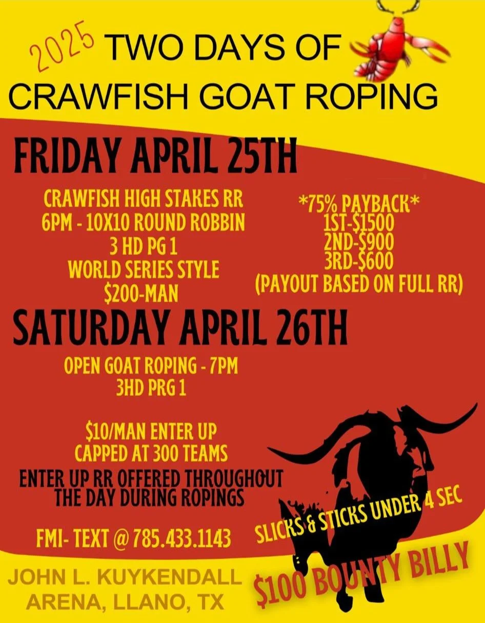 Llano Crawfish Open April 25 & 26, 2025 — Untitled