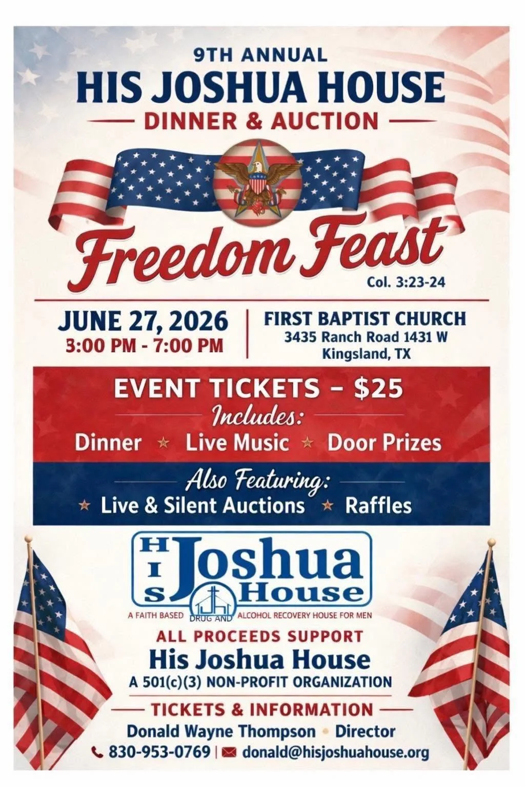 His Joshua House Freedom Feast 2026 — Untitled