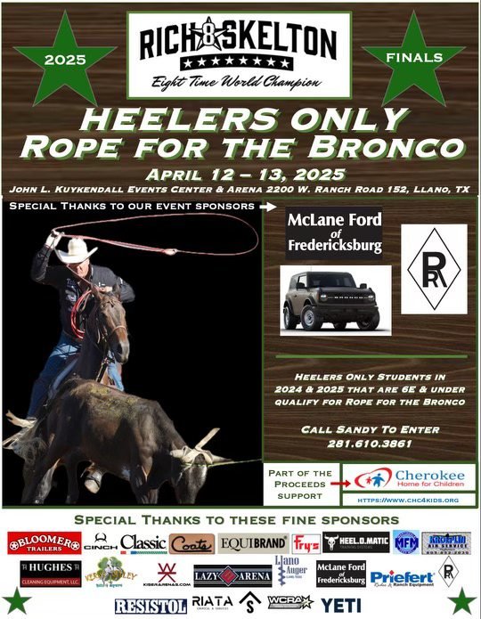 Rich Skelton Heelers Only Rope for the Bronco at the JLK — Untitled