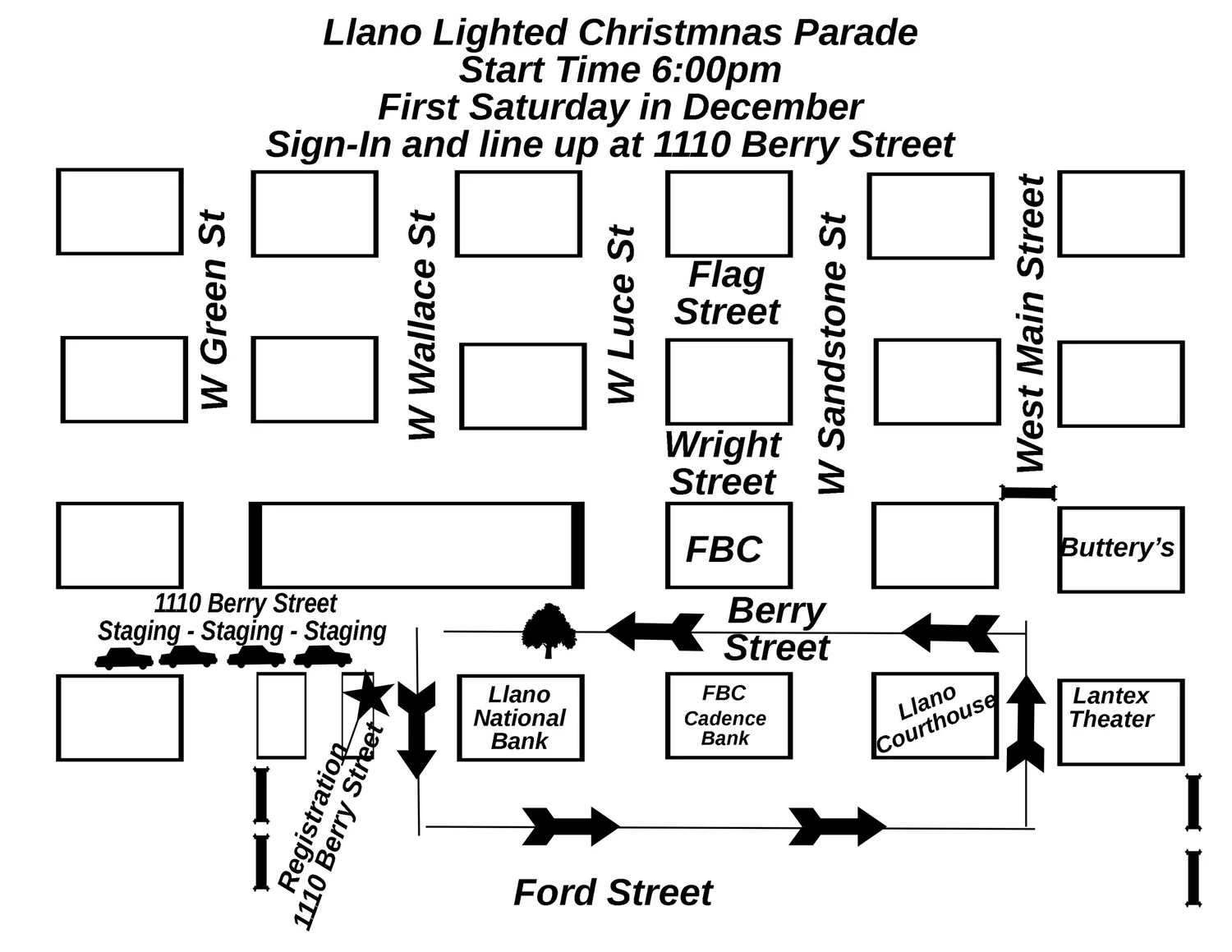 Llano Lighted Christmas Parade — Untitled