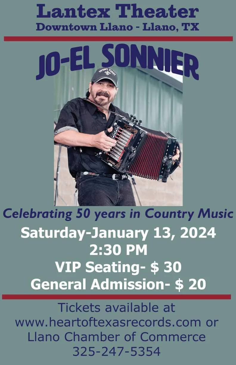 Llano Country Opry Jo-El Sonnier's 50th Anniversary in Country Music ...