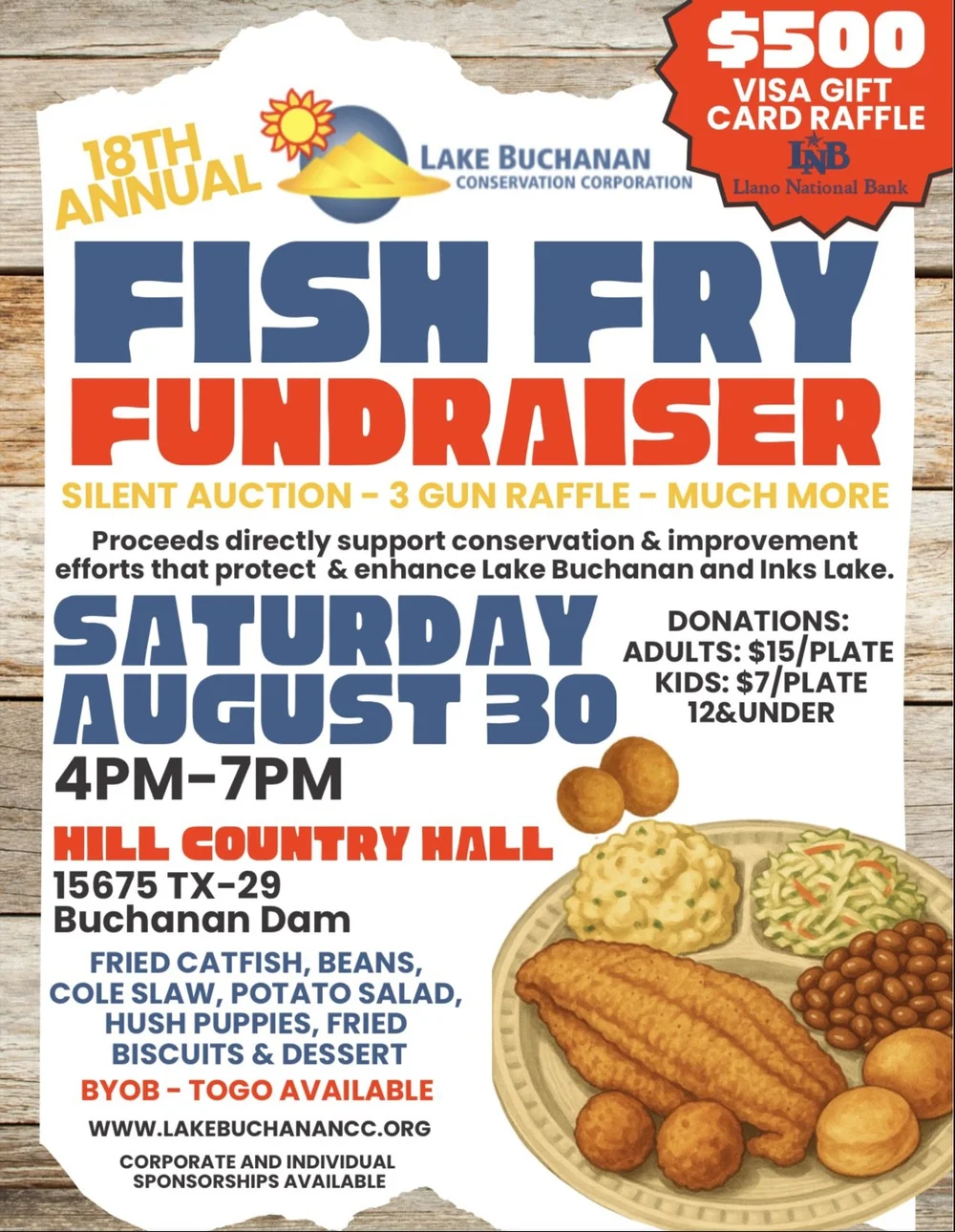 Lake Buchanan Conservation Corporation Fish Fry — Untitled