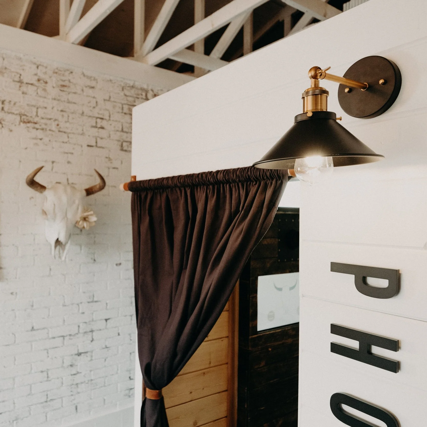 White Wooden — Homestead Photo Booth Rental
