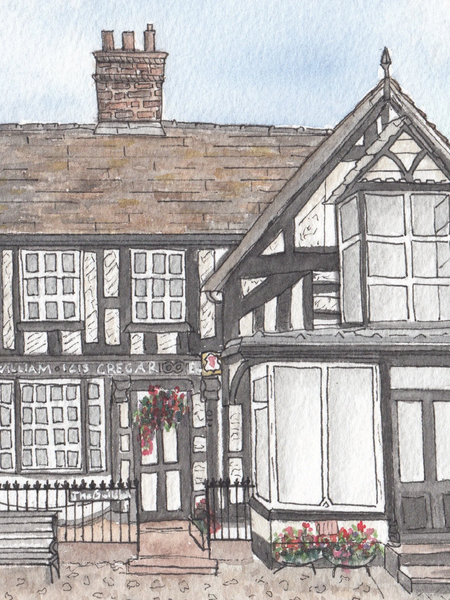 Custom Home Portrait - watercolour art commission — Heather Victoria Design