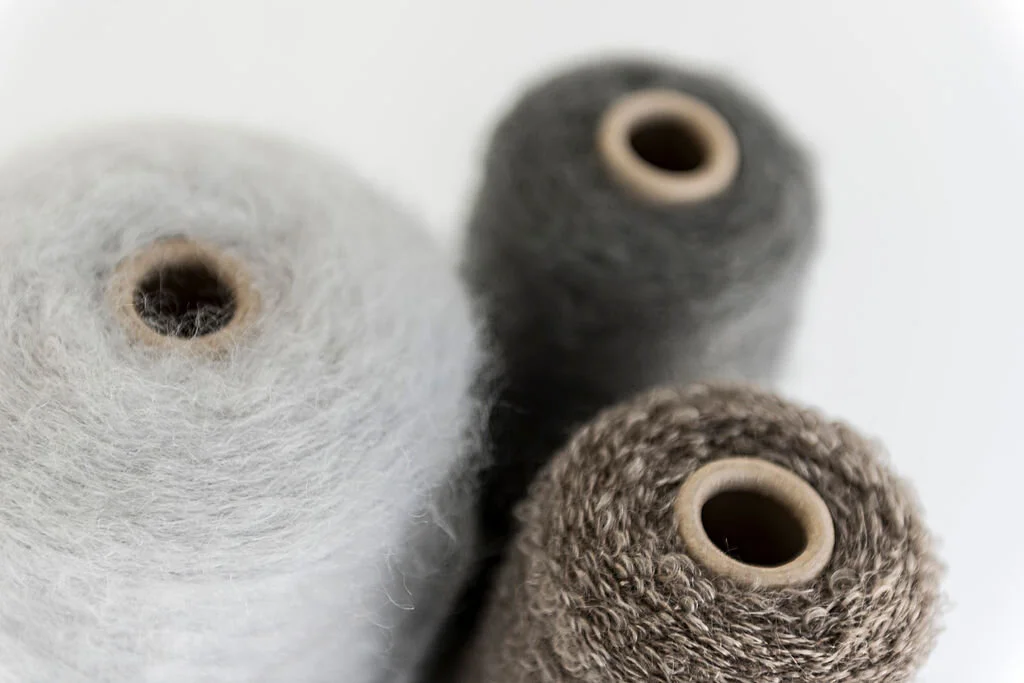 mohair blanket throw - Silver — MASTERWEAVE