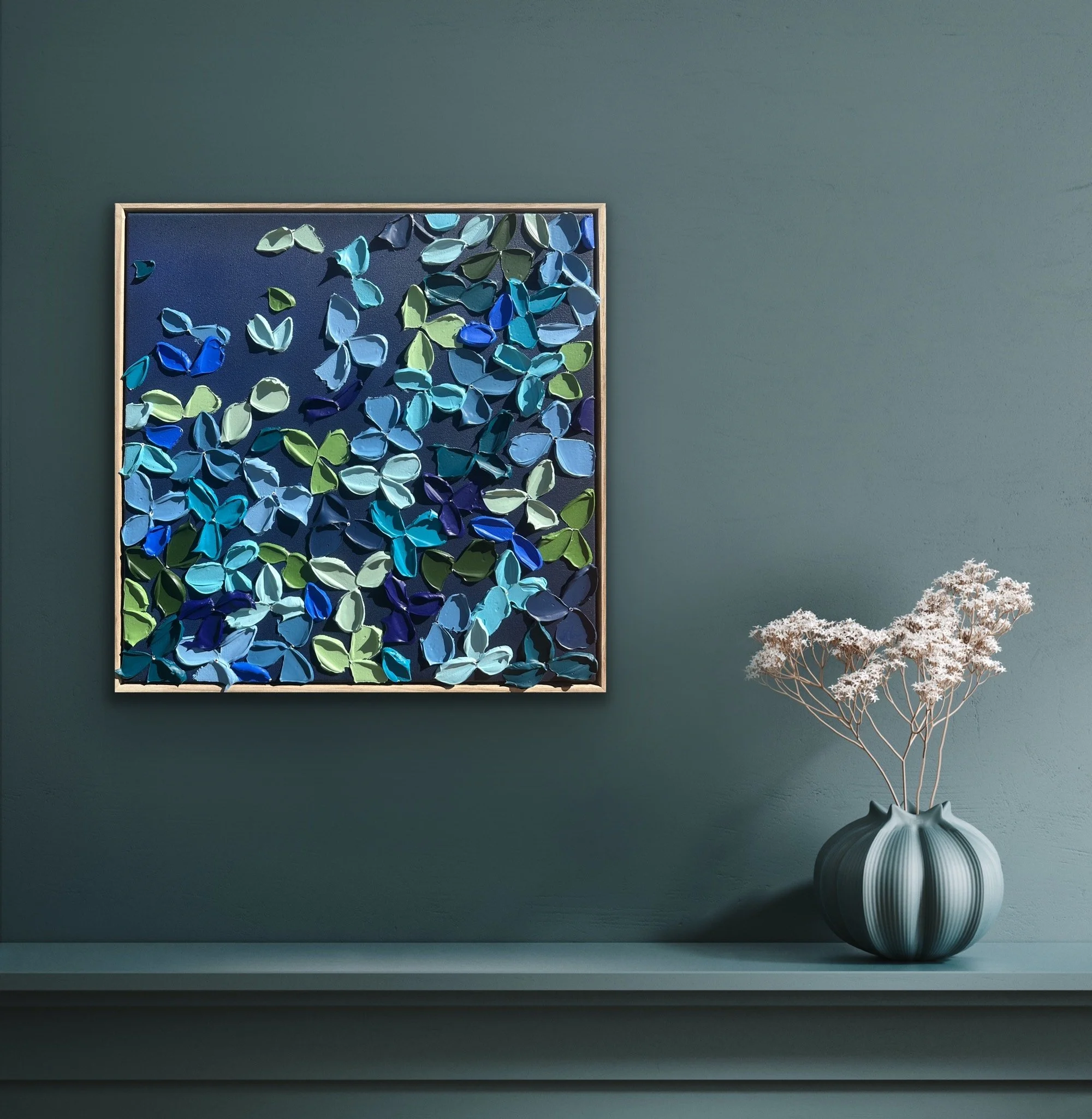 Flowers. 24010 | 93cm (W) x 93cm (H) — Kerry Leigh Art