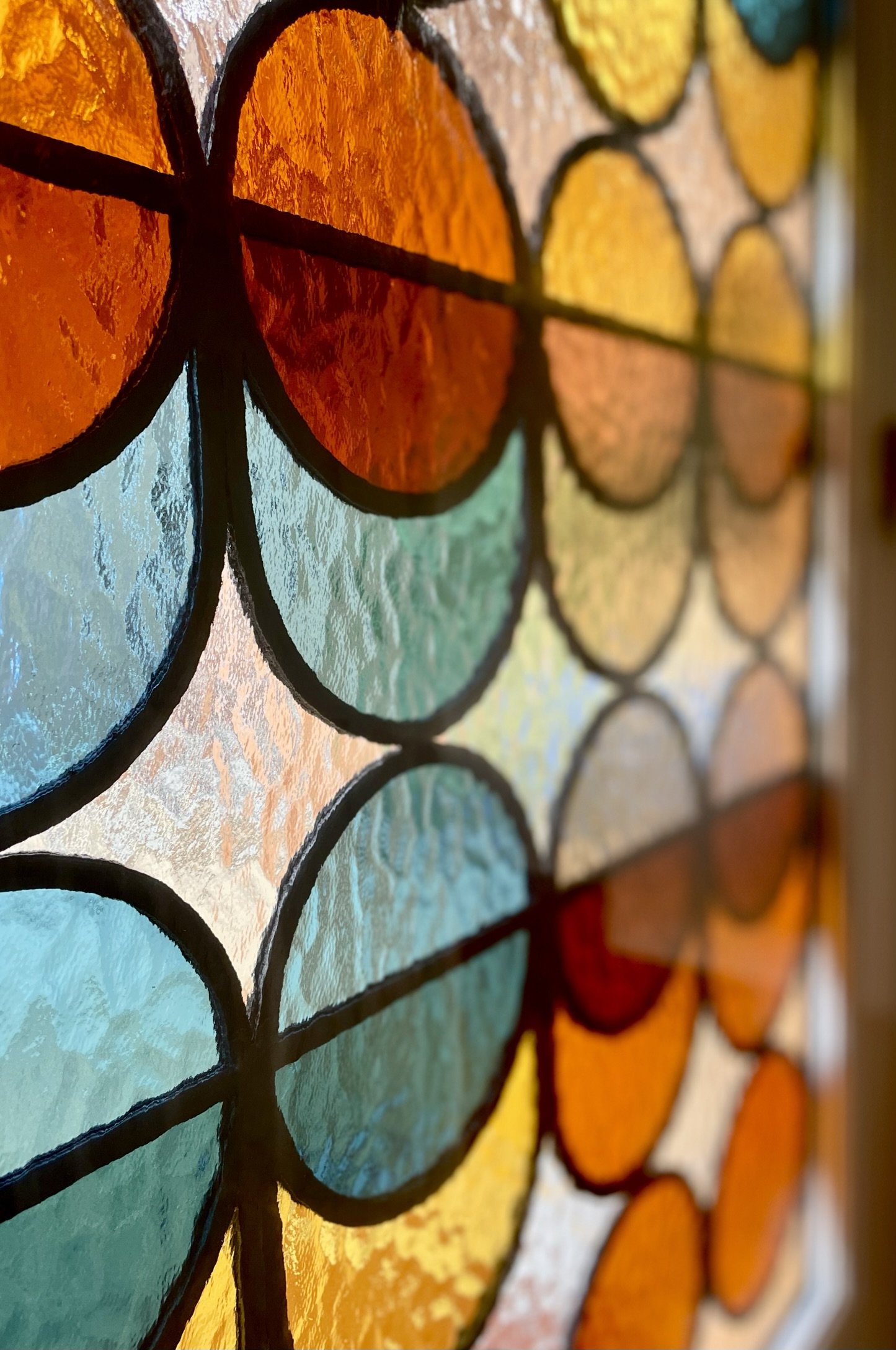 Mid Century Modern Stained Glass Design For 1950s Home — Luna Glassworks