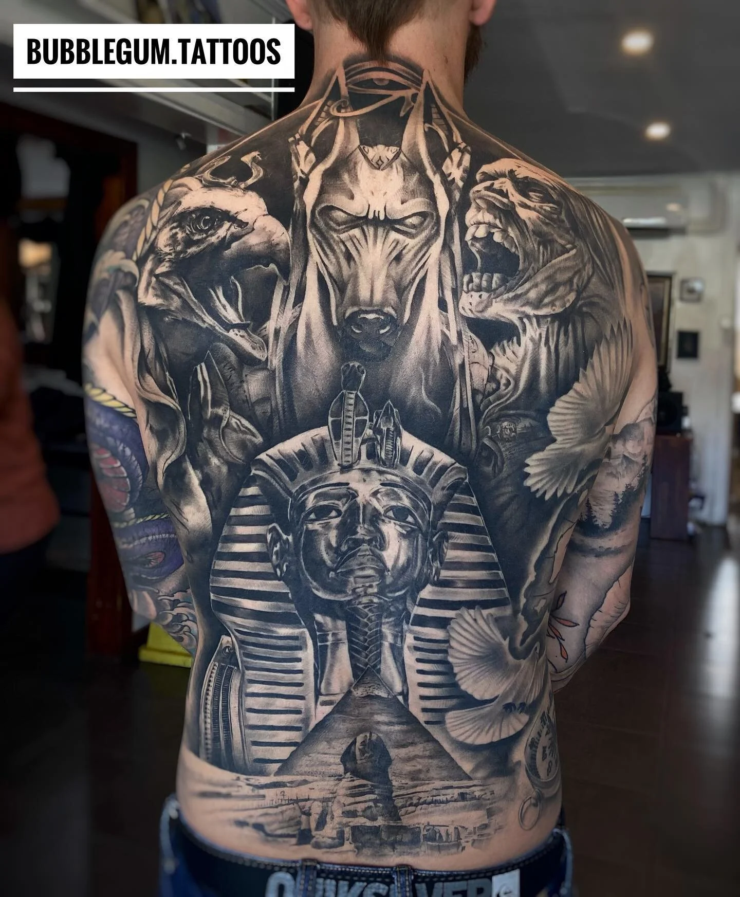 Gargoyle Back Tattoo