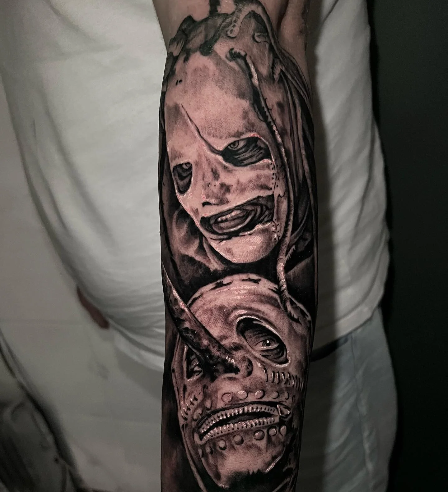 Corey Taylor Mask Tattoo