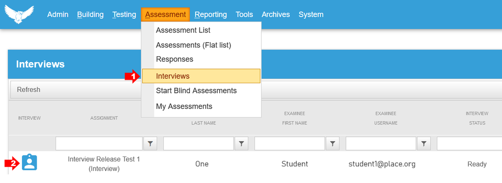 OWL Assessments Menu Help | Publish, Responses, Blind Rating, Proctor ...