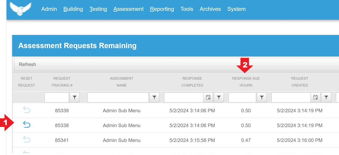 OWL Assessments Menu Help | Publish, Responses, Blind Rating, Proctor ...