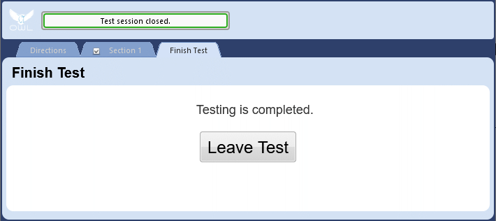 OWL Test Building Help | Sections, Items, Randomize, Points, Feedback ...
