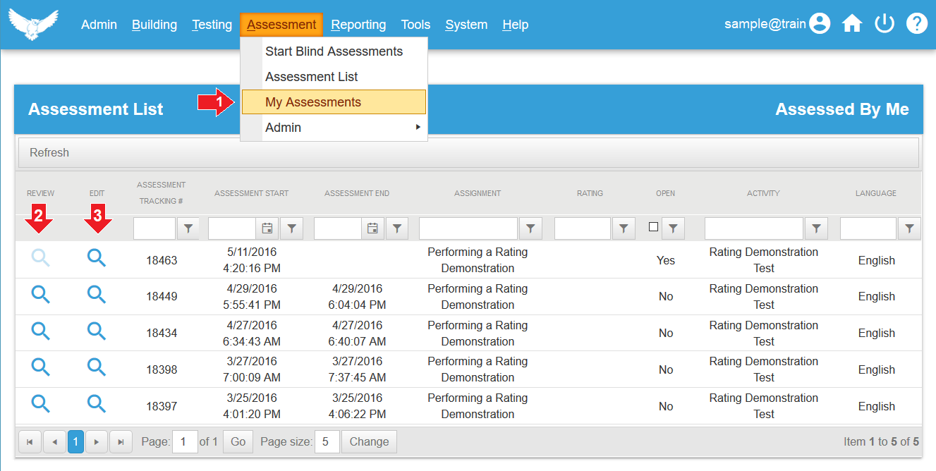 OWL Assessments Menu Help | Publish, Responses, Blind Rating, Proctor ...
