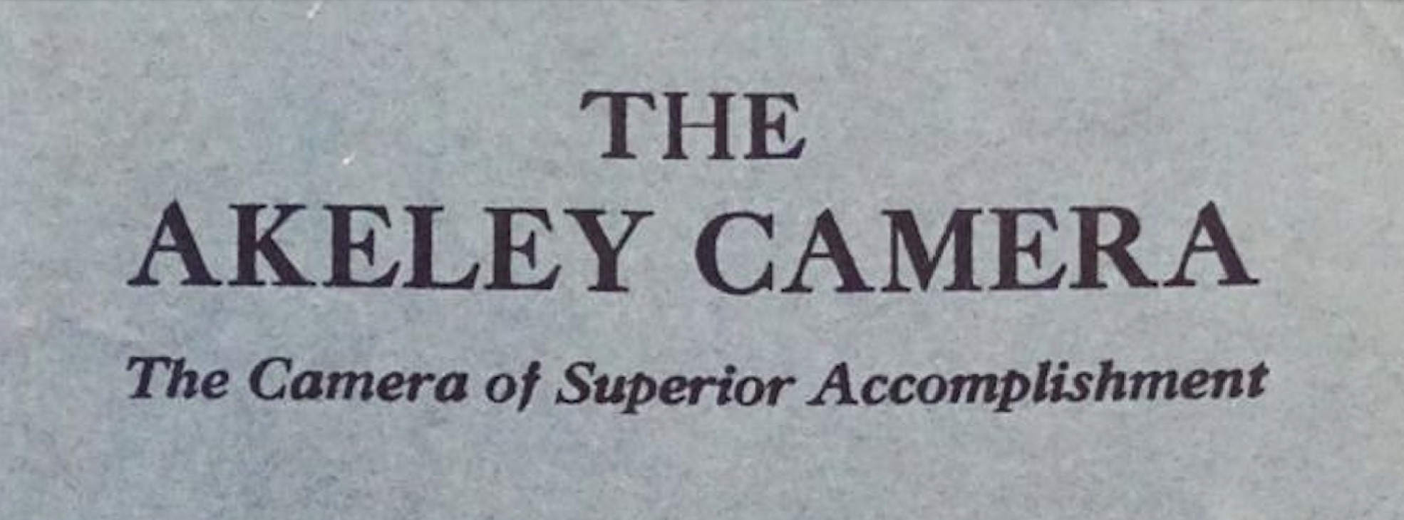 Akeley Pancake 35mm Camera — Kino Cameras