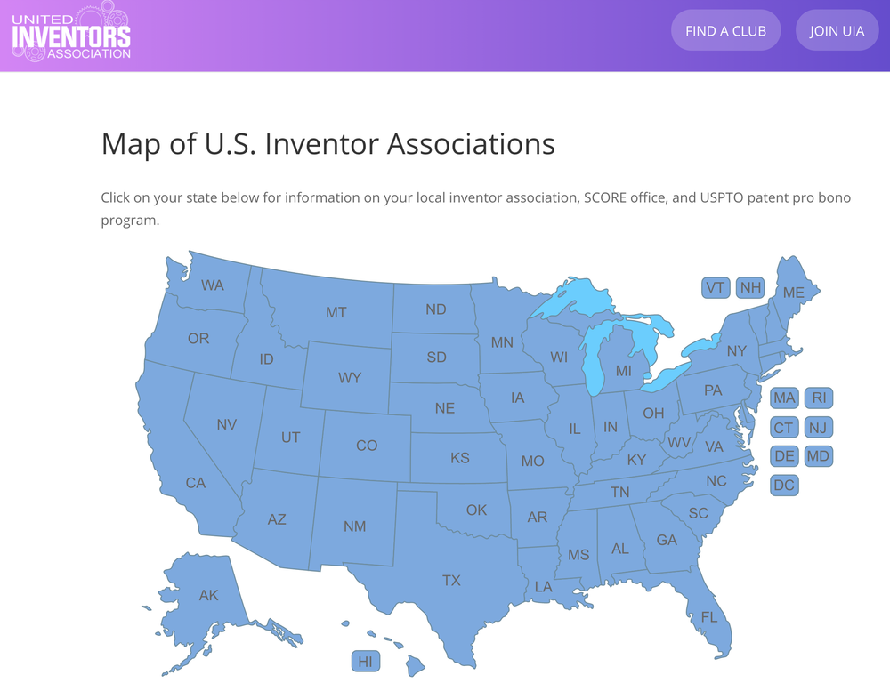 Interactive Map of US Inventor Associations — US IP Alliance®