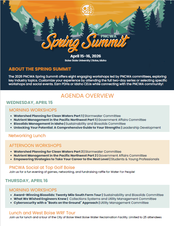 PNCWA 2026 Spring Summit — Southwest Idaho Operators Section