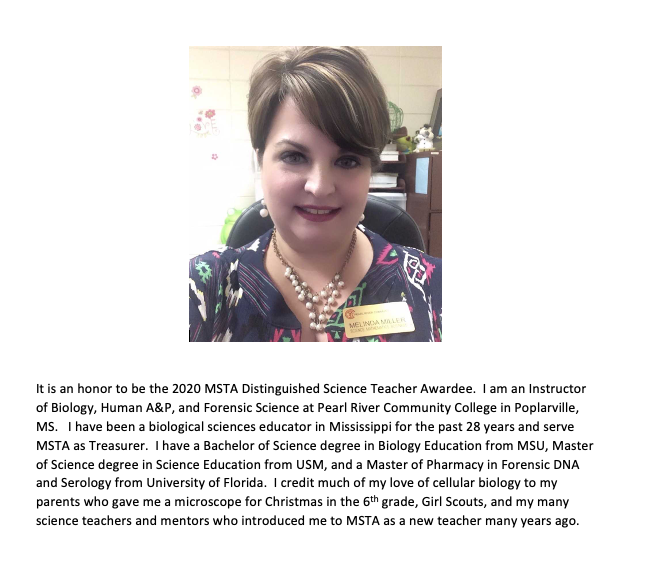 MSTA Awards — Mississippi Science Teachers Association