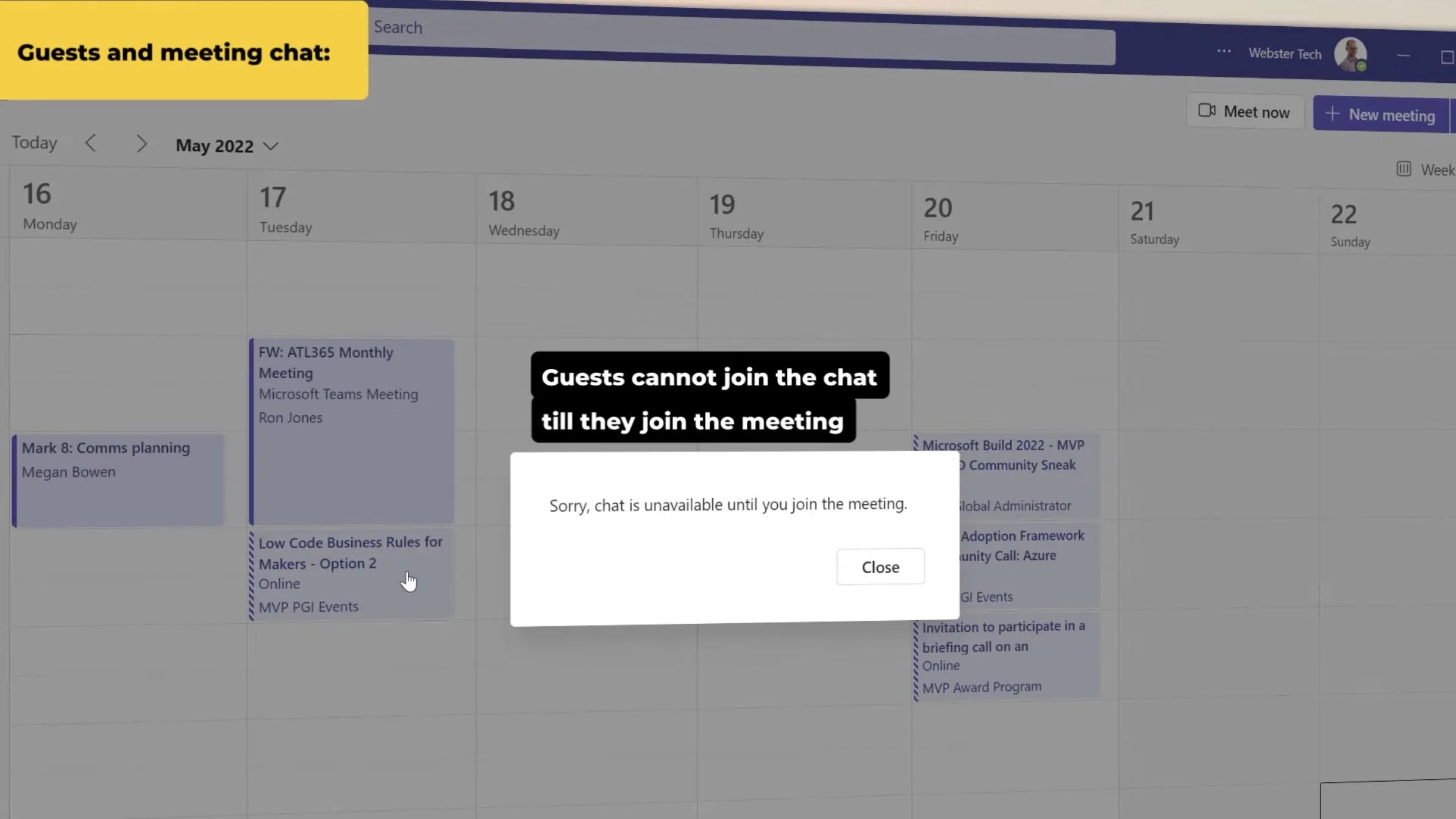 How To Access Microsoft Teams Meeting Chat Before During And After — Modern Work Mentor