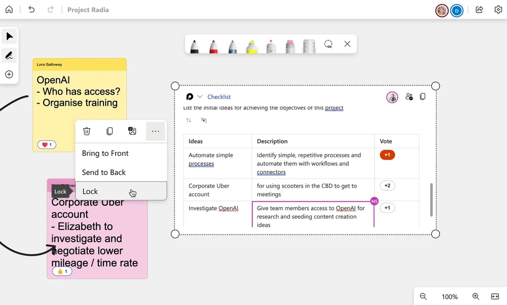 Microsoft Loop components in Word Online and Microsoft Whiteboard — Modern Work Mentor