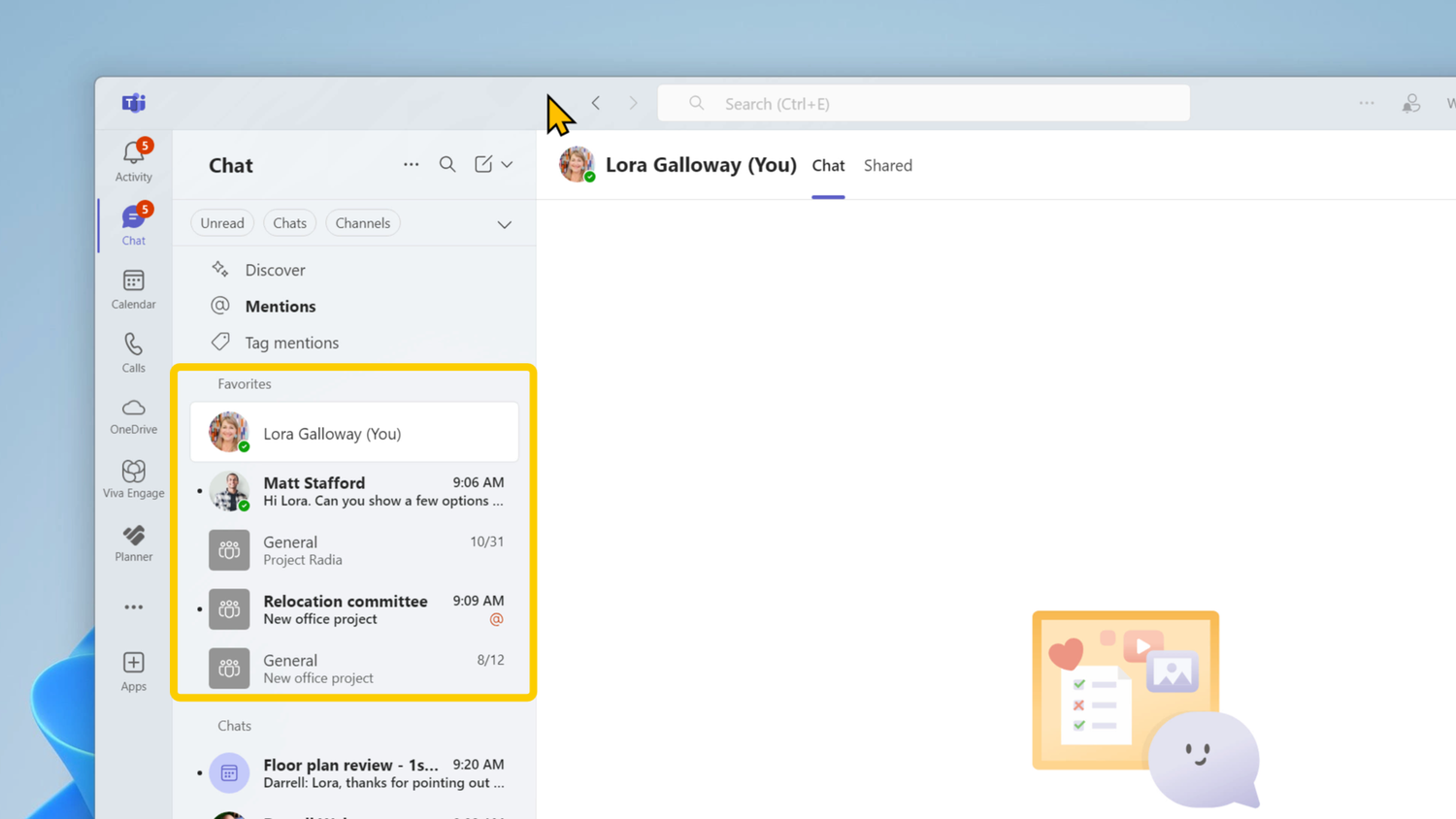 Organise new Teams combined chats and channels — Modern Work Mentor