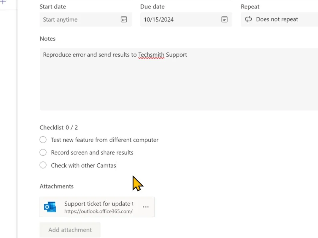 Update your tasks in Planner — Modern Work Mentor
