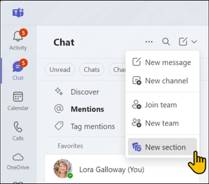 Organise new Teams combined chats and channels — Modern Work Mentor