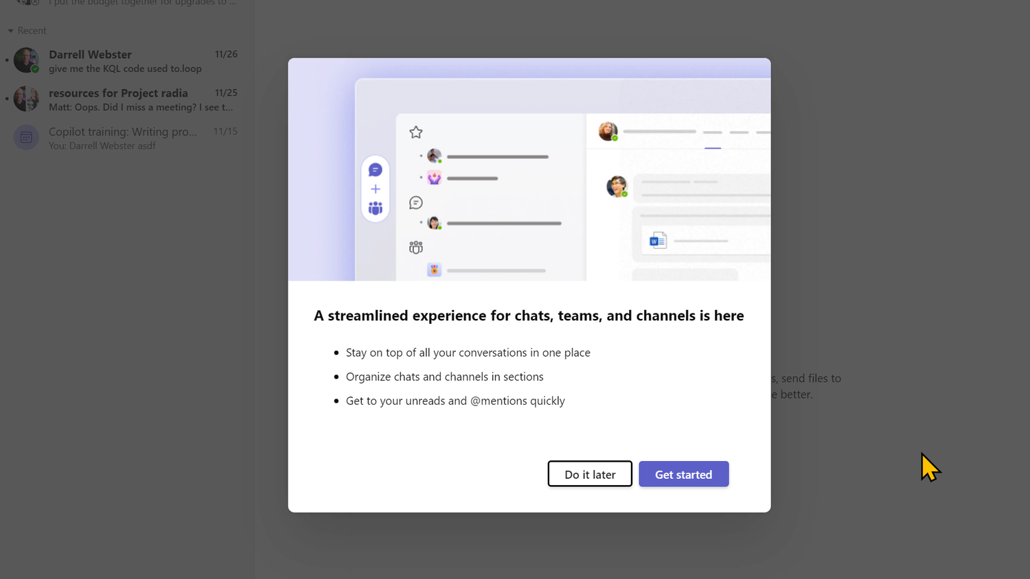 Introducing Teams new combined chats and channels — Modern Work Mentor