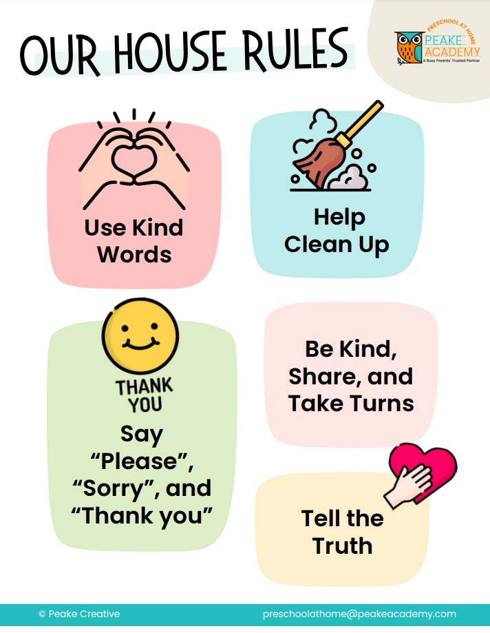 Setting Boundaries: 5 Essential House Rules for Young Kids — Peake Academy