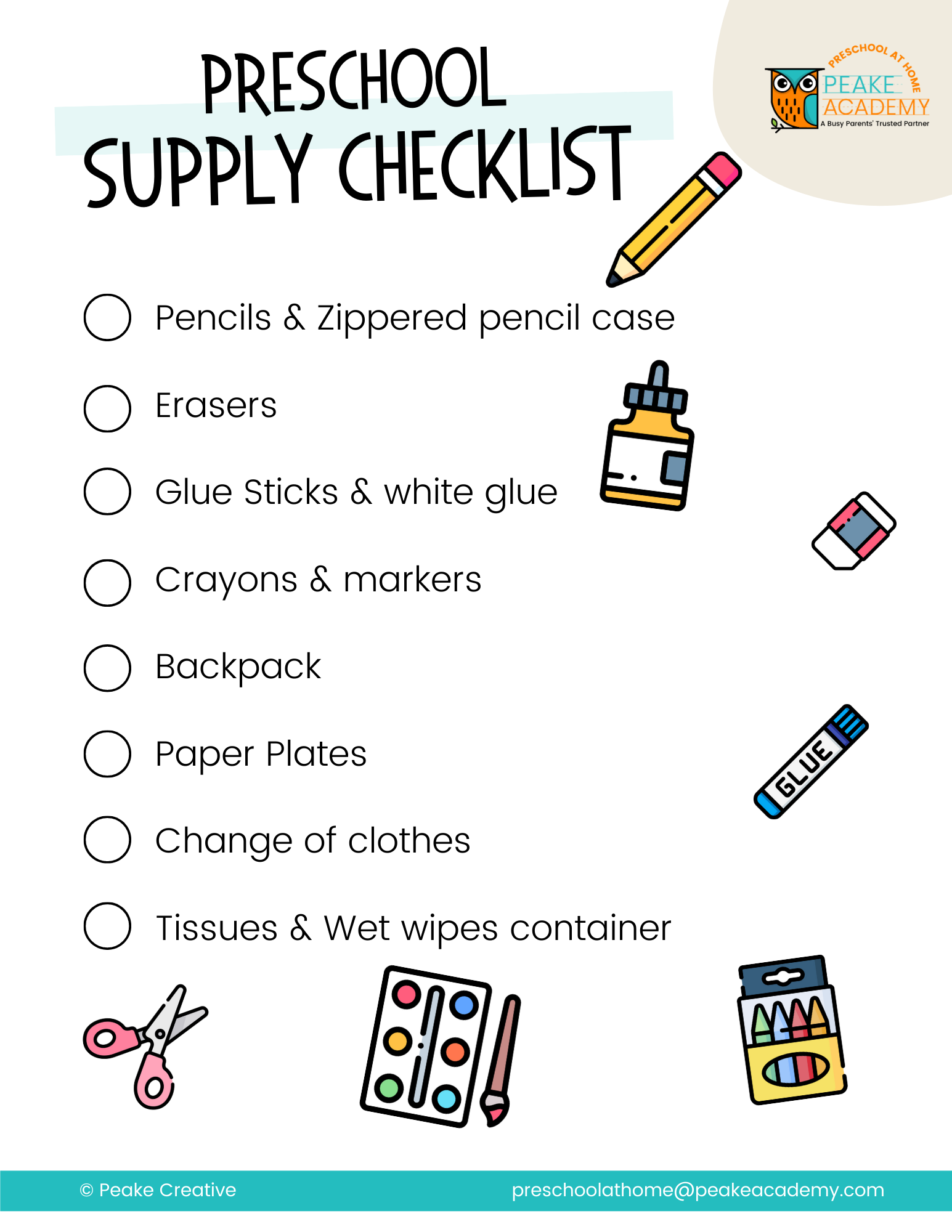 PAPER AND CRAYONS AND BINDERS…OH, MY!BACK TO SCHOOL 101 — Peake Academy