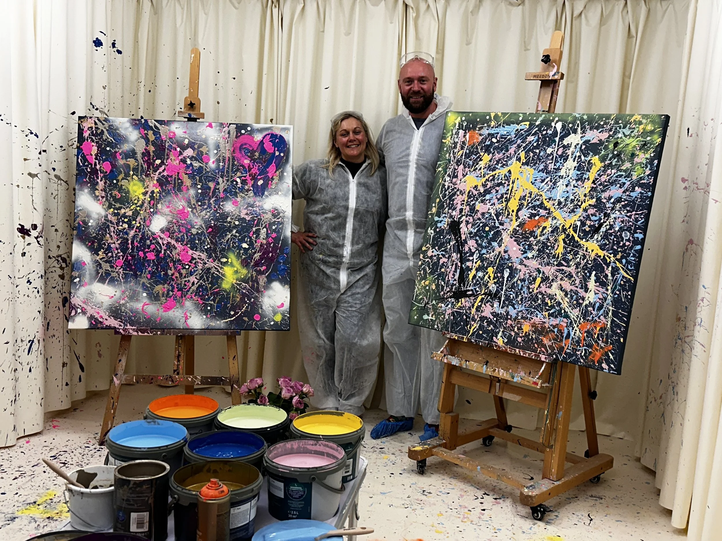 Splash And Drip Class Like Jackson pollock. Sip and Paint in London ...