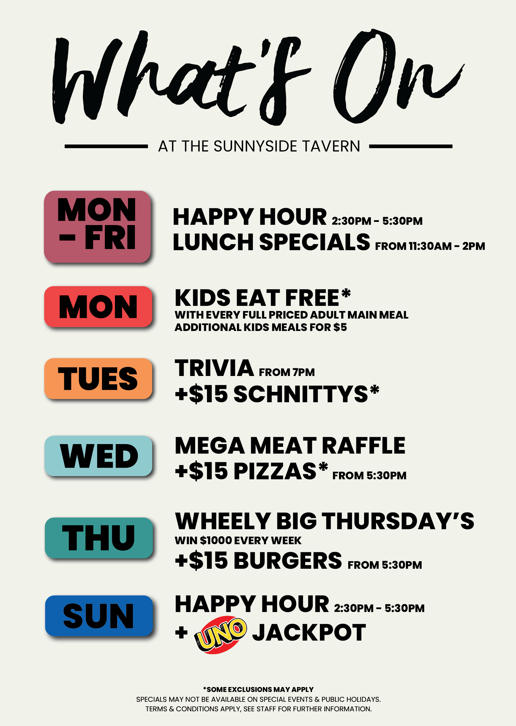 What's On in Broadmeadow — The Sunnyside Tavern