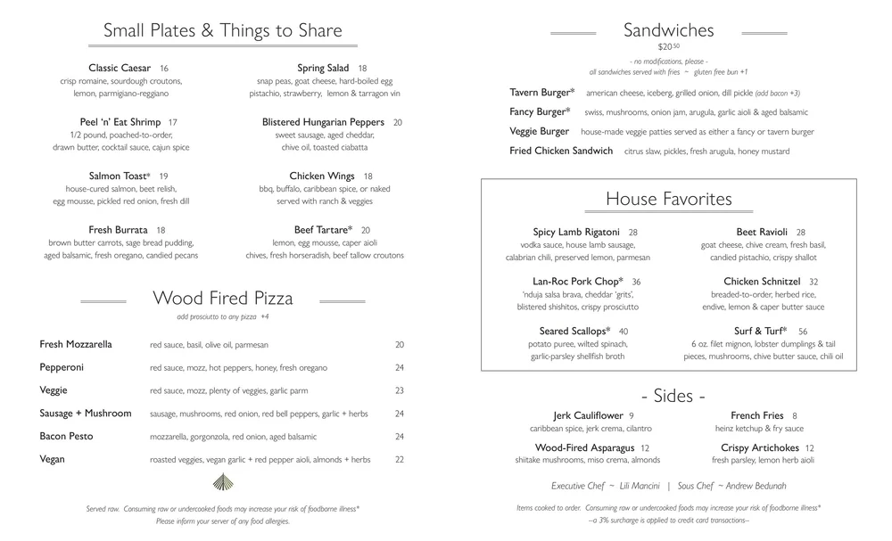 Menus — WOODEN CITY TACOMA