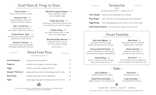 Menus — WOODEN CITY TACOMA