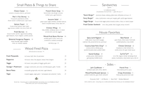 Menus — WOODEN CITY TACOMA