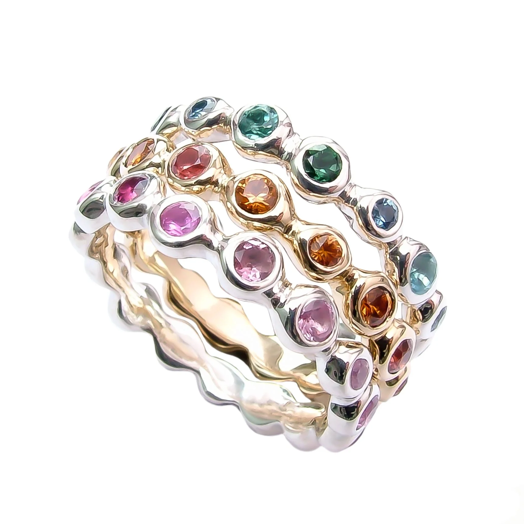 Gold Meteor Rings (MRC) — Helen Brice Designs