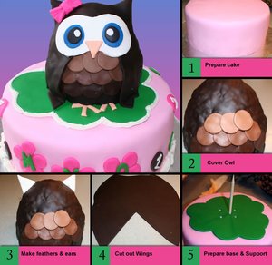How to make an owl cake — emoticakes