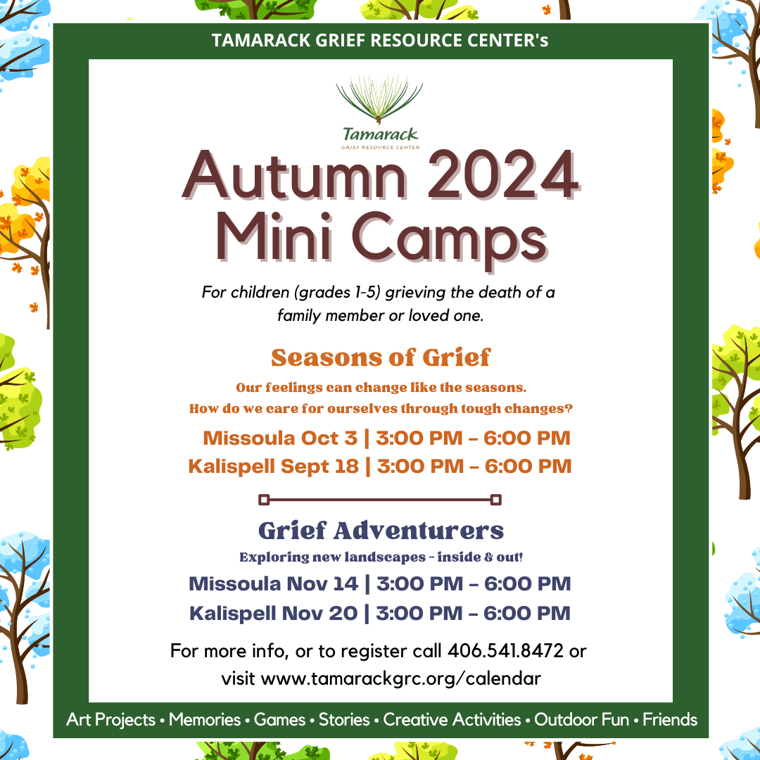 Calendar — Tamarack Grief Resource Center