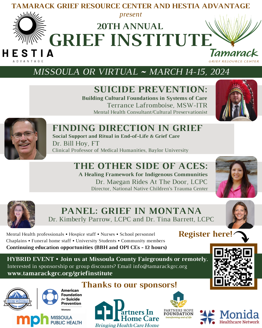 Grief Institute — Tamarack Grief Resource Center