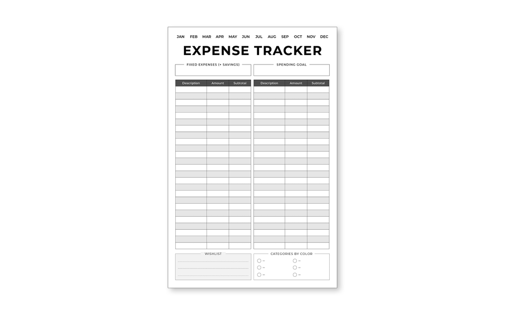 Expense Tracker That Works — Flourished Hope