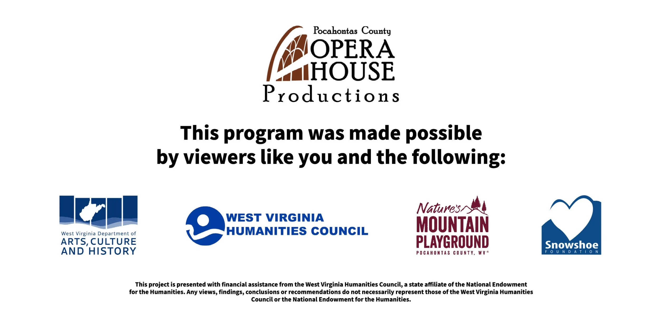 The Story Sessions — Pocahontas County Opera House