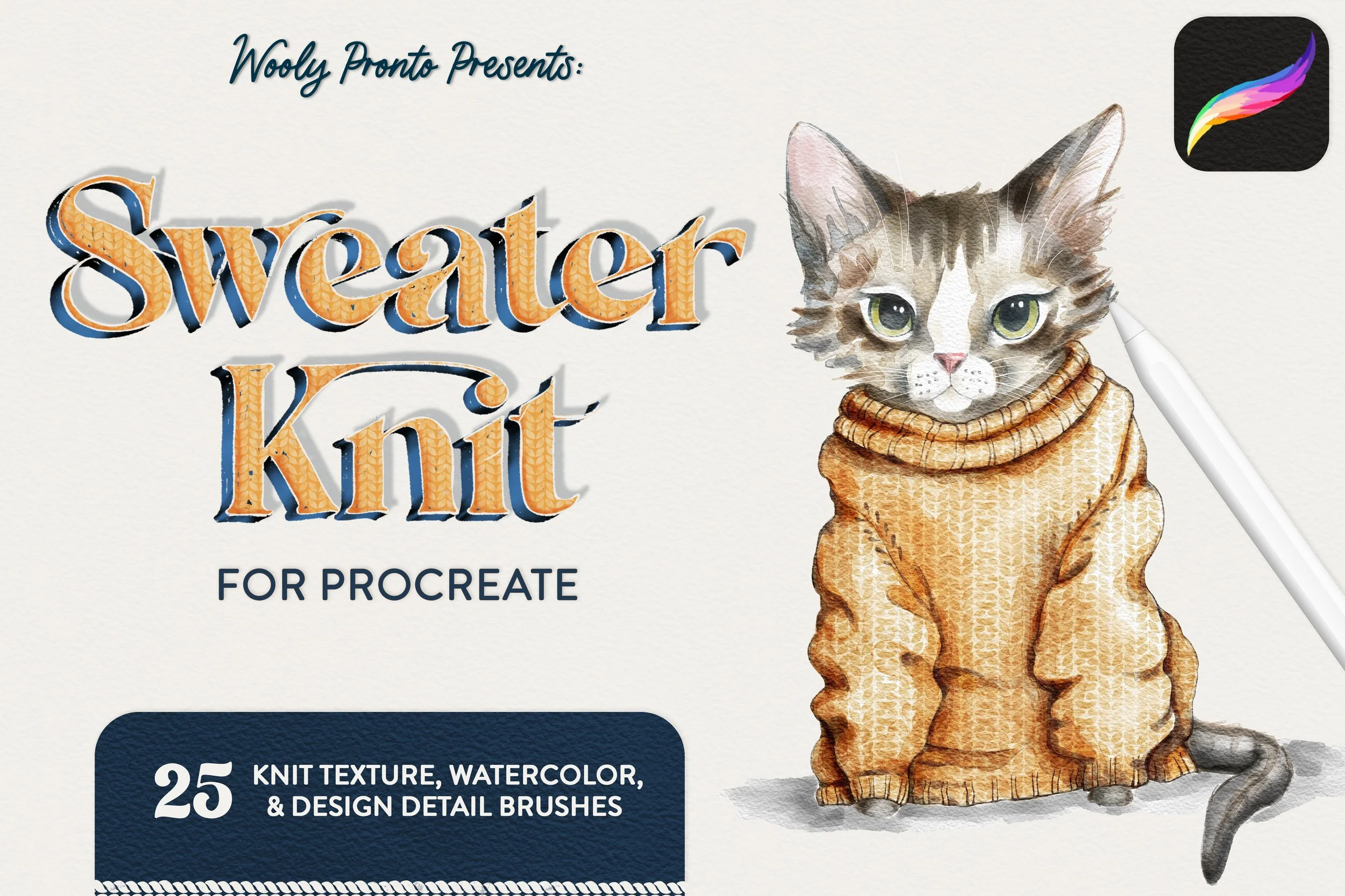 Flooded Watercolor Brushes for Procreate — wooly pronto