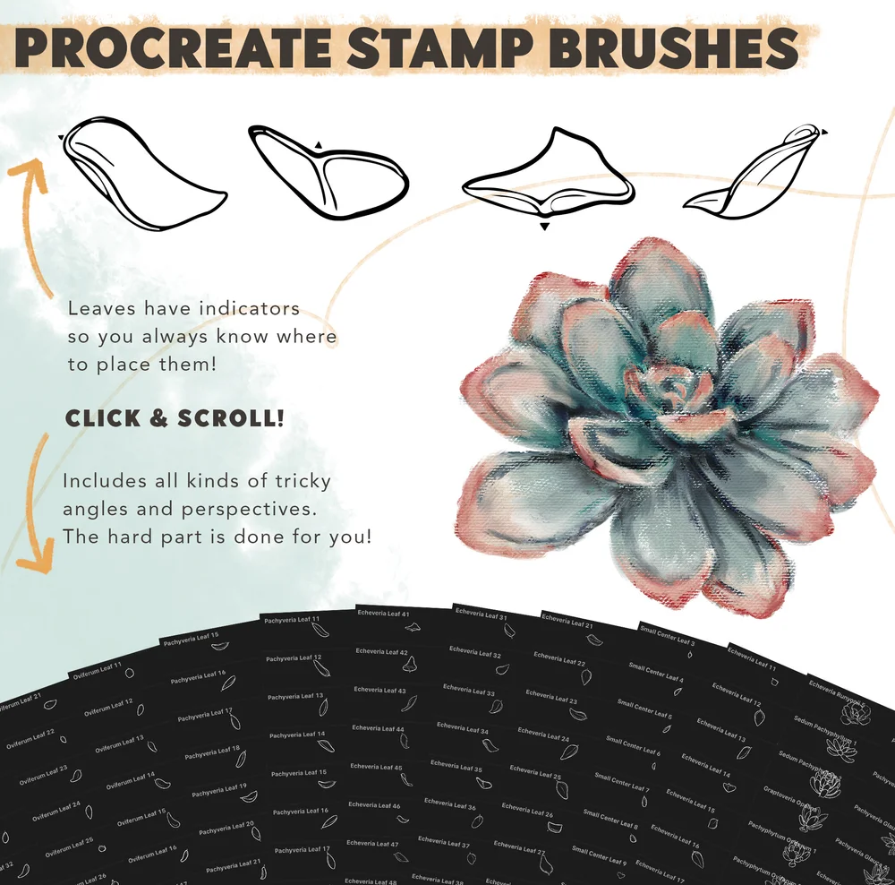 Flooded Watercolor Brushes for Procreate — wooly pronto