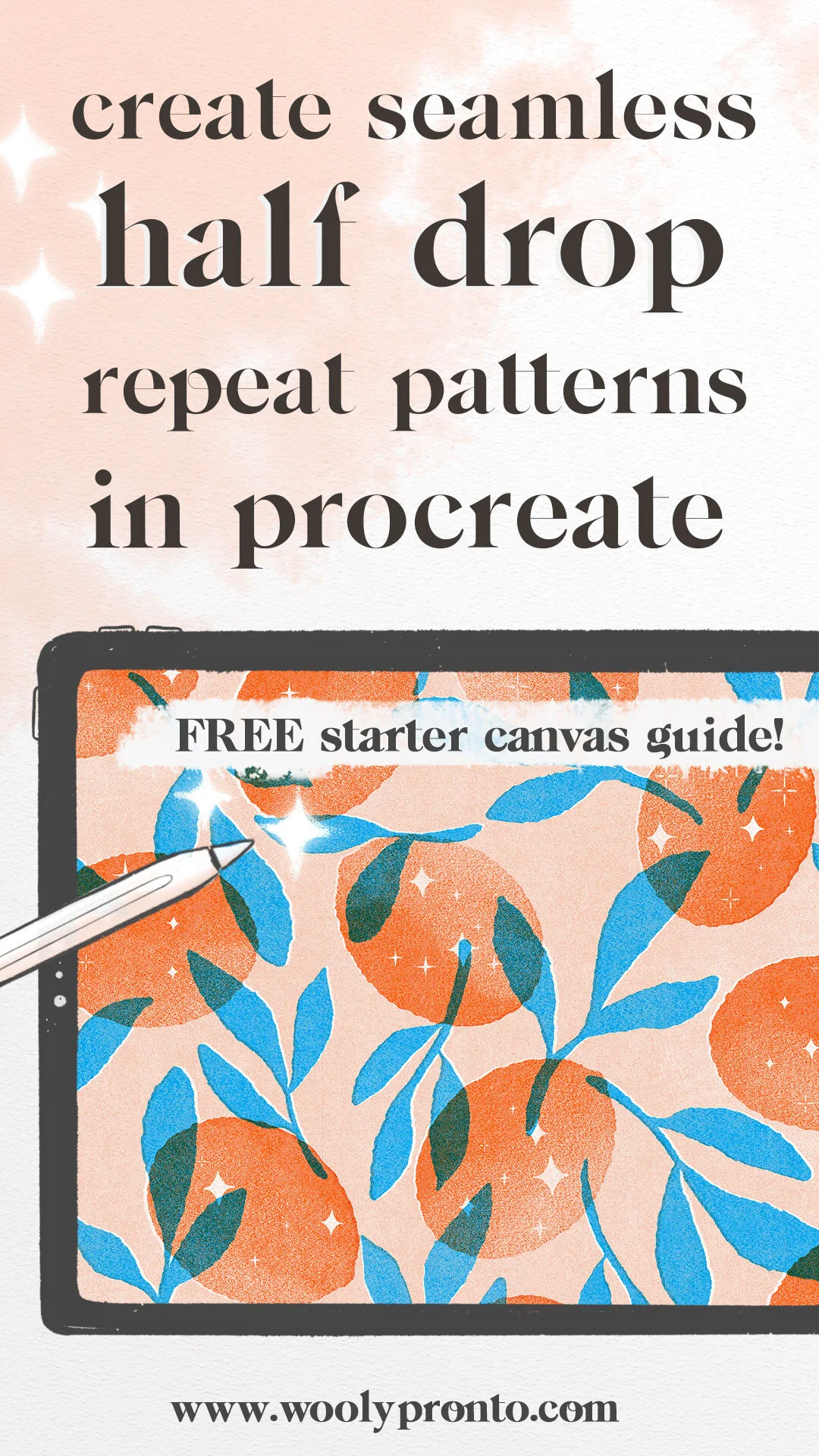 Half Drop Repeat Patterns In Procreate 5x — Wooly Pronto